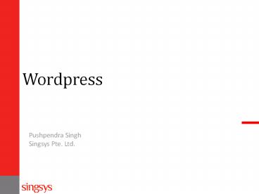 WordPress Website Design and Development presentation | free to download