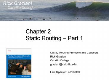 Chapter 2 Static Routing presentation | free to view