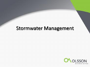 Stormwater Management presentation | free to view