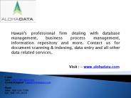 PPT – Data Entry, Document Scanning Services,Online Data Storage ...
