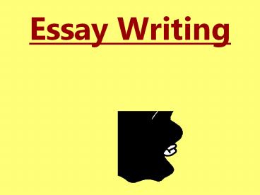 PPT – Essay Writing PowerPoint presentation | free to download - id ...