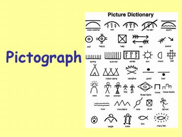 Pictograph presentation | free to view
