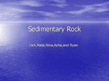 Sedimentary Rock presentation | free to download