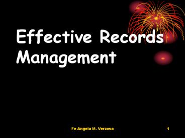 PPT – Records Management PowerPoint presentation | free to download ...