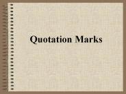PPT – Quotation Marks PowerPoint presentation | free to view - id ...