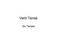 PPT – Verb Tenses PowerPoint presentation | free to download - id ...