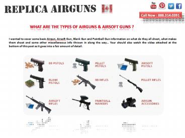 PPT – What are the Types of Airguns Airsoft Guns and Blank Guns ...