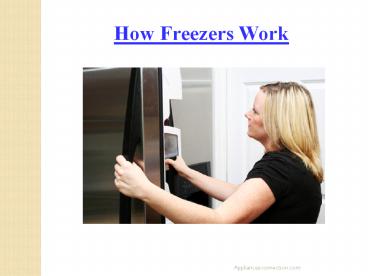 How Freezers Work presentation | free to download