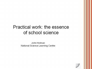 Practical work: the essence of school science presentation | free to ...