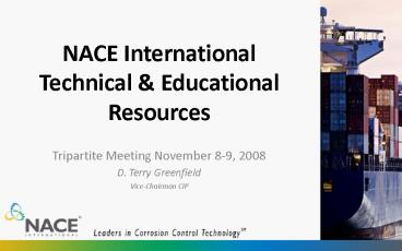 PPT – NACE International Technical PowerPoint presentation | free to ...