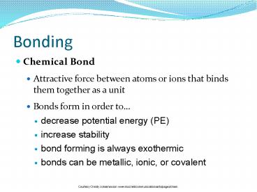 PPT – Bonding PowerPoint presentation | free to download - id: 5d1f9a-ZGFlM