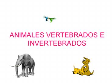 ANIMALES VERTEBRADOS E INVERTEBRADOS presentation | free to download