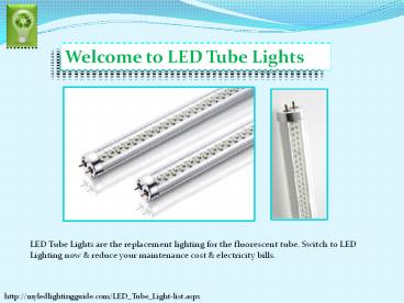 LED Tube lights presentation | free to download