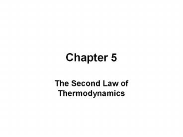 The Second Law of Thermodynamics presentation | free to download