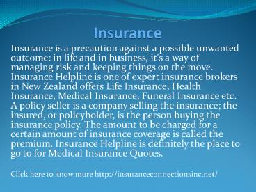 Insurance presentation | free to download