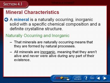 PPT – Mineral Characteristics PowerPoint presentation | free to view ...