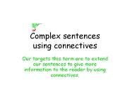 PPT – Complex Sentences PowerPoint presentation | free to view - id ...