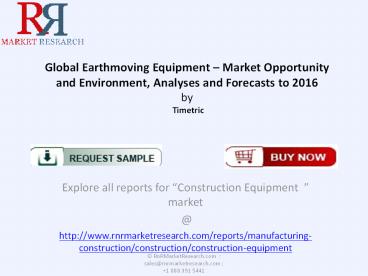 Global Earthmoving Equipment Industry 2016 presentation | free to download