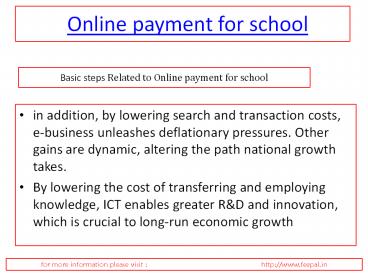 Online school fee payment module of all school presentation | free to ...