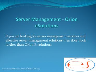 Windows server management presentation | free to download