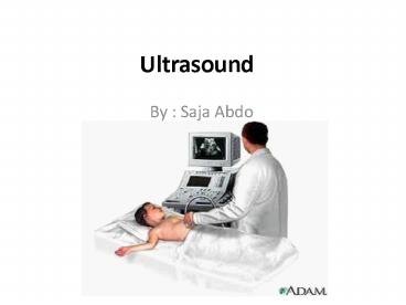 Ultrasound presentation | free to view