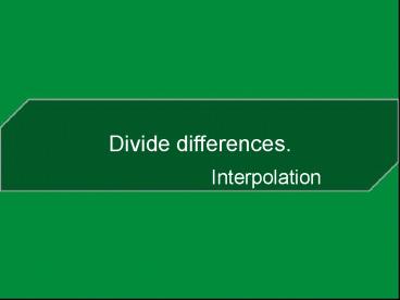 PPT – Divide differences PowerPoint presentation | free to view - id ...