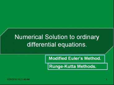 PPT – Numerical Differentiation. PowerPoint presentation | free to view ...