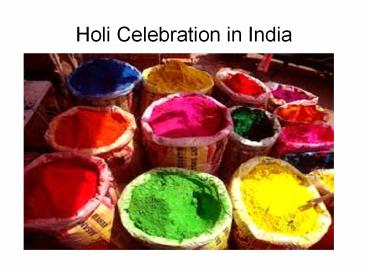 Holi Celebration presentation | free to download
