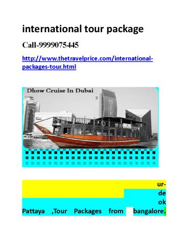 international tour package presentation | free to download