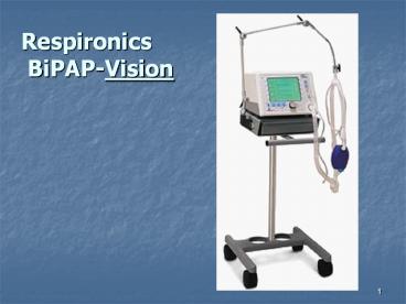 Respironics BiPAP-Vision presentation | free to download