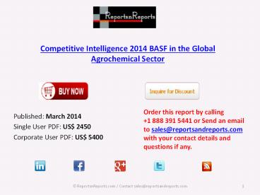 BASF in the Global Agrochemical Market Analysis presentation | free to ...
