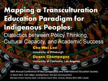 Mapping a Transculturation Education Paradigm for Indigenous Peoples ...