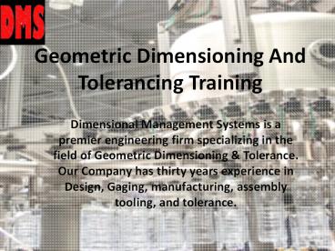 Geometric Dimensioning & Tolerancing (1) presentation | free to download