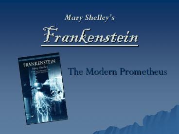 PPT – Mary Shelley PowerPoint presentation | free to download - id ...