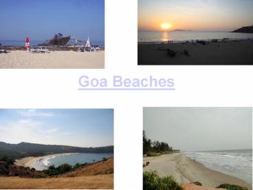 Beaches in Goa presentation | free to download