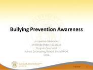 PPT – BULLYING PREVENTION & AWARENESS PowerPoint presentation | free to ...