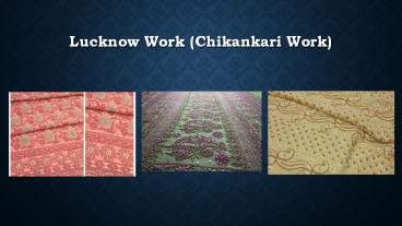 PPT – Lacknow work sarees(chikankari work) PowerPoint presentation ...