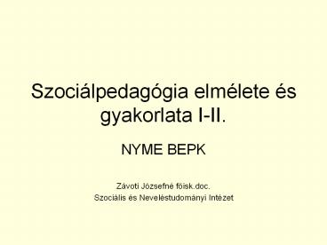 Szoci presentation | free to download