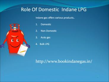 Role Of Domestic LPG presentation | free to download