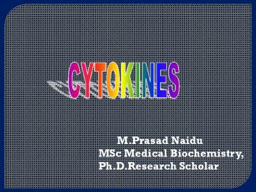Cytokines.ppt presentation | free to download