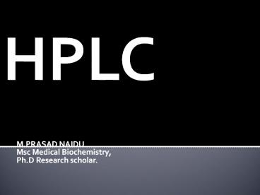 HPLC. presentation | free to download