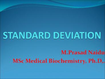 STANDARD DEVIATION presentation | free to download