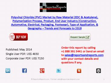 Polyvinyl Chloride (PVC) Industry by Raw Material,Polymerization ...