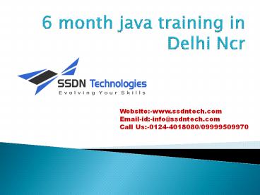 Java training in Delhi | dot net training in Delhi | industrial ...