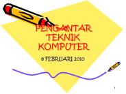 PPT – BAB I PENGENALAN KOMPUTER PowerPoint presentation | free to ...