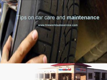 PPT – Tips on car care and maintenance PowerPoint presentation | free ...