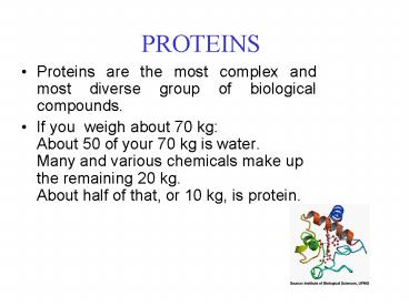 PROTEINS presentation | free to view