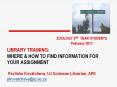 PPT – Library Orientation PowerPoint presentation | free to view - id ...