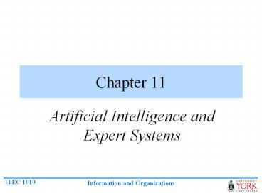 Artificial Intelligence and Expert Systems presentation | free to download