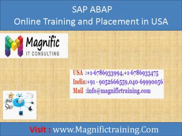 PPT – sap abap online training PowerPoint presentation | free to ...
